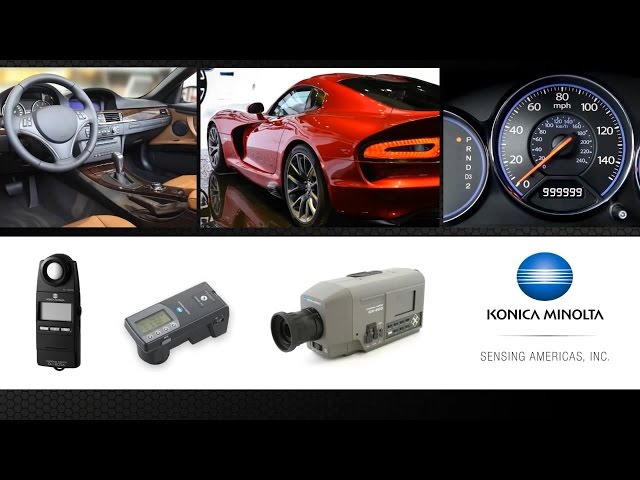 Konica Minolta Measurement Instruments for the Automotive Industry